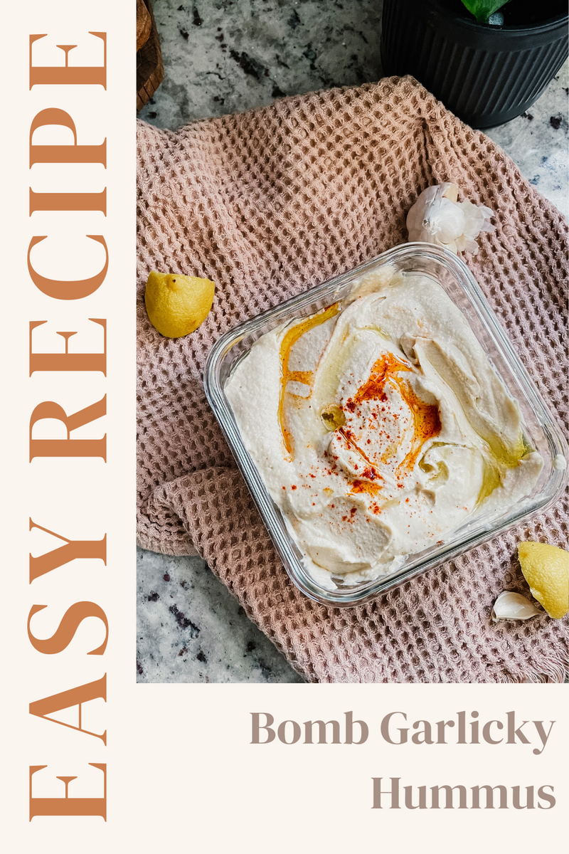 Bomb Garlicky-Hummus – Wholesomely Nicci